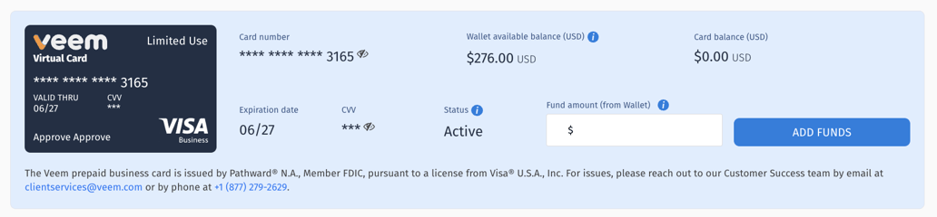 How to Apply for the Veem Virtual Card